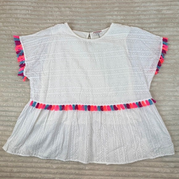 ANDREE BY UNIT | Tops | Chic Soul Andree By Unit White Eyelet Tunic Top ...